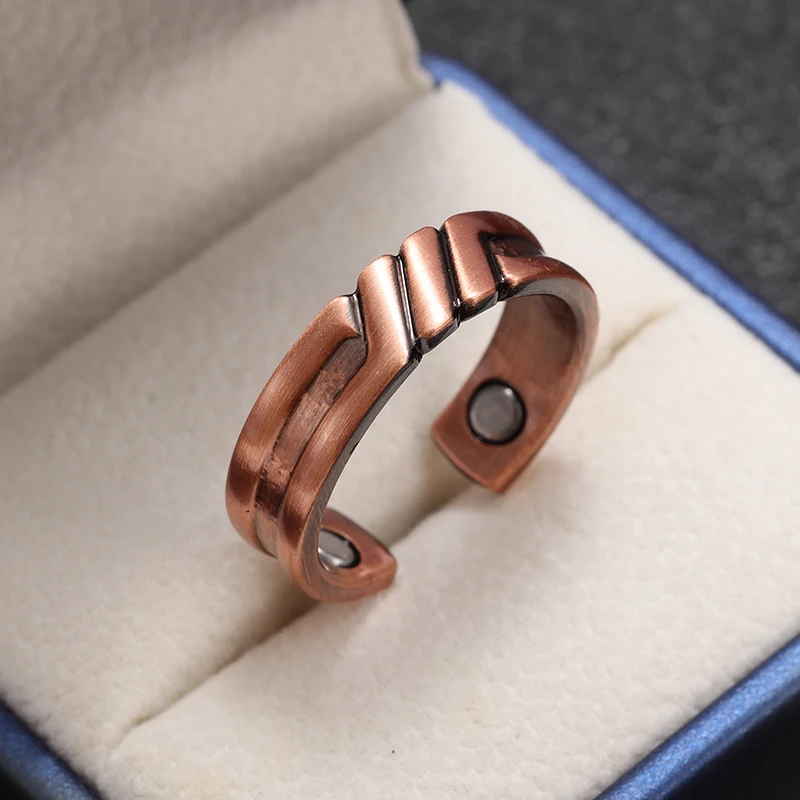 Retro-Geometric-Twill-Split-Ring-Magnetic-Energy-Treatment-Joint-Pain ...