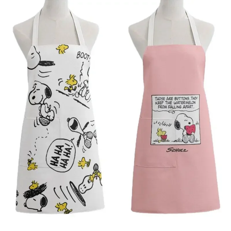 Fashion-Snoopy-Adult-Kitchen-Apron-Cute-Animation-Men-Women-Waterproof ...