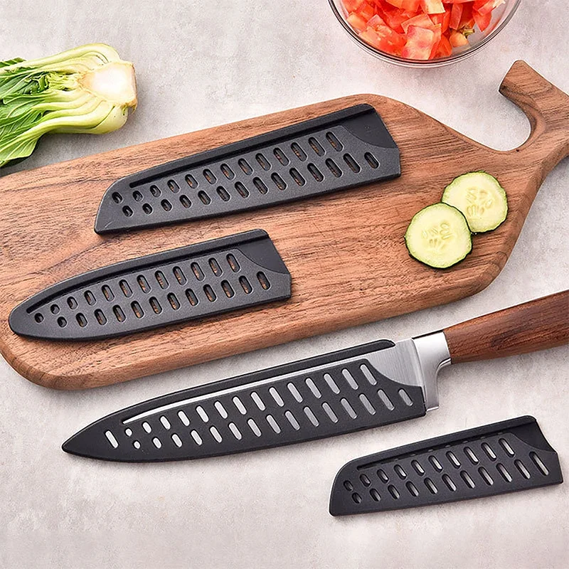 Kitchen-Knife-Sheath-Black-Plastic-Knife-Covers-Knife-Blade-Protector ...