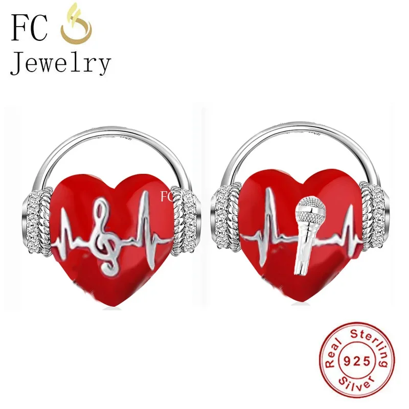 FC-Jewelry-Fit-Original-Brand-Charm-Bracelet-925-Silver-Heart-Headphone ...