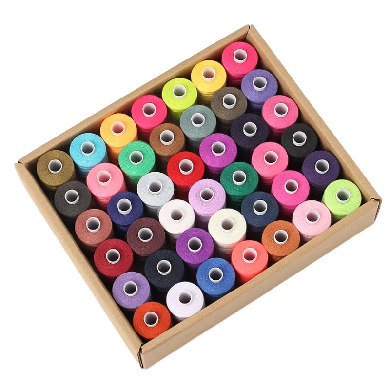 42/24 Spools/Set,402 High Quality Multi Colors Polyester Thread 1000 ...