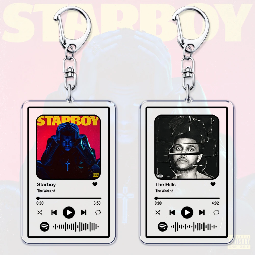 The-Weeknd-Music-Keychain-for-Women-Accessories-Kid-Music-Starboy ...
