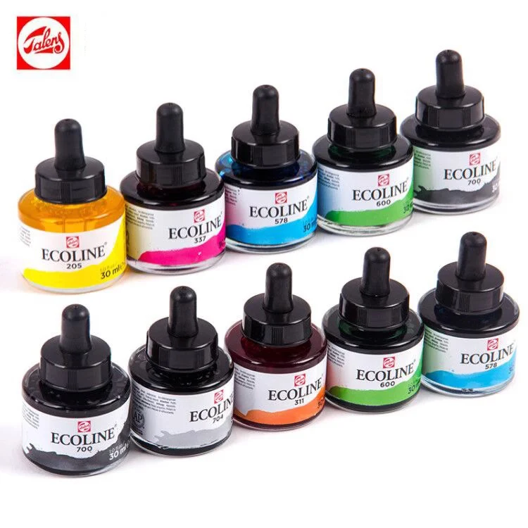 1pc Talens Ecoline Watercolor Ink Transparent Liquid Drawing Paint ...