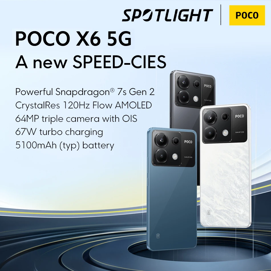 POCO-X6-5G-Global-Version-120Hz-Flow-AMOLED-Display-Smartphone-64MP ...