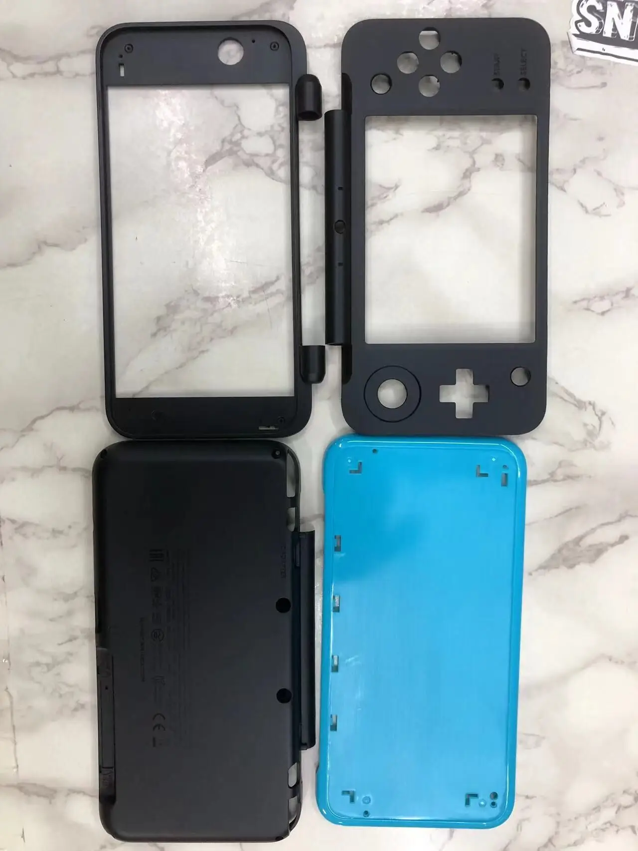 New Nintendo 2ds Xl Replacement Shell | Plastic Housing Back Cover ...