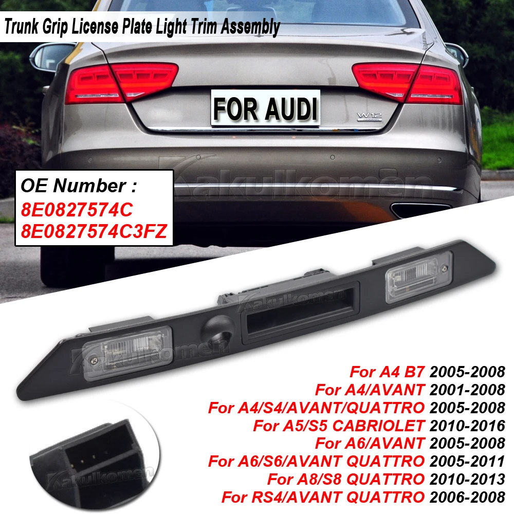 Trunk-License-Plate-Light-8E0827574C3FZ-Car-Rear-License-Plate-Light ...