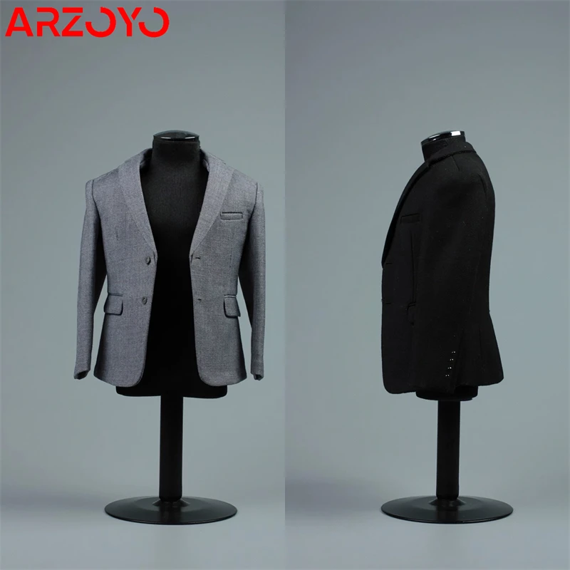 AFS-1-6-Scale-Male-Black-Gray-Suit-Jacket-Western-style-Jacket-Clothes ...
