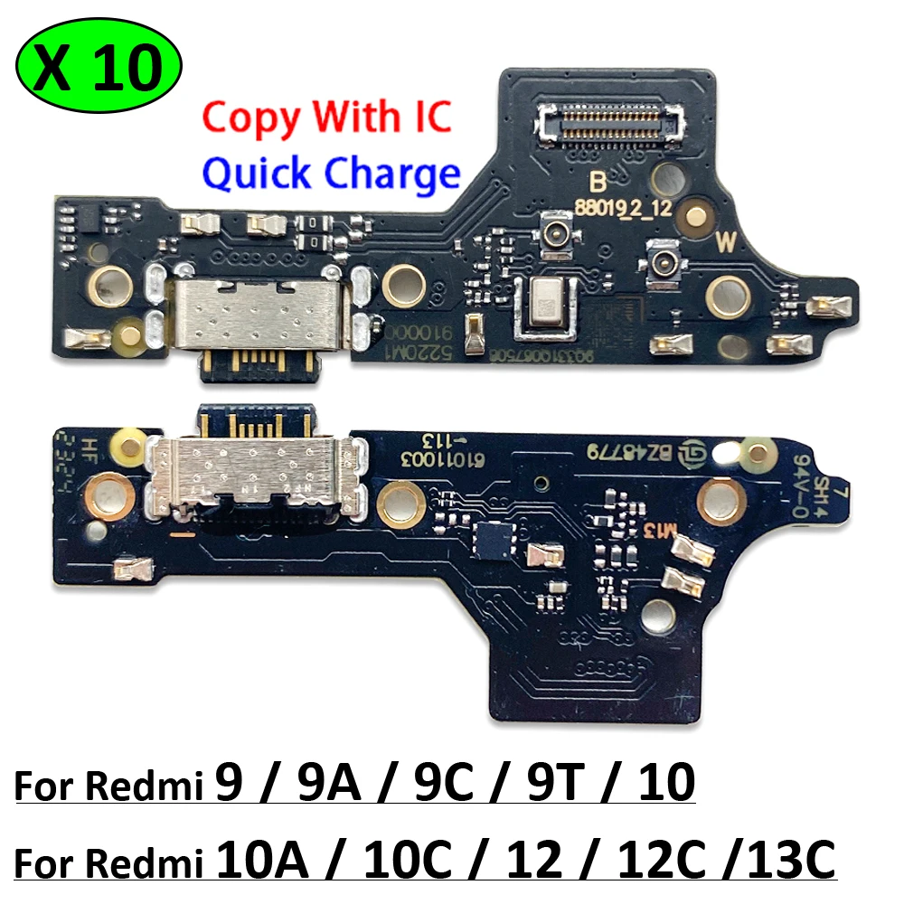 10Pcs-USB-Charge-Port-Jack-Dock-Connector-Charging-Board-Flex-Cable-For ...