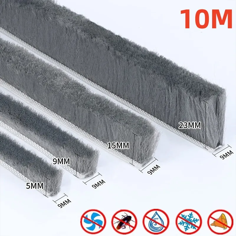 5-10M-Brush-Strip-Self-Adhesive-Door-Window-Weather-Stripping-Sliding ...