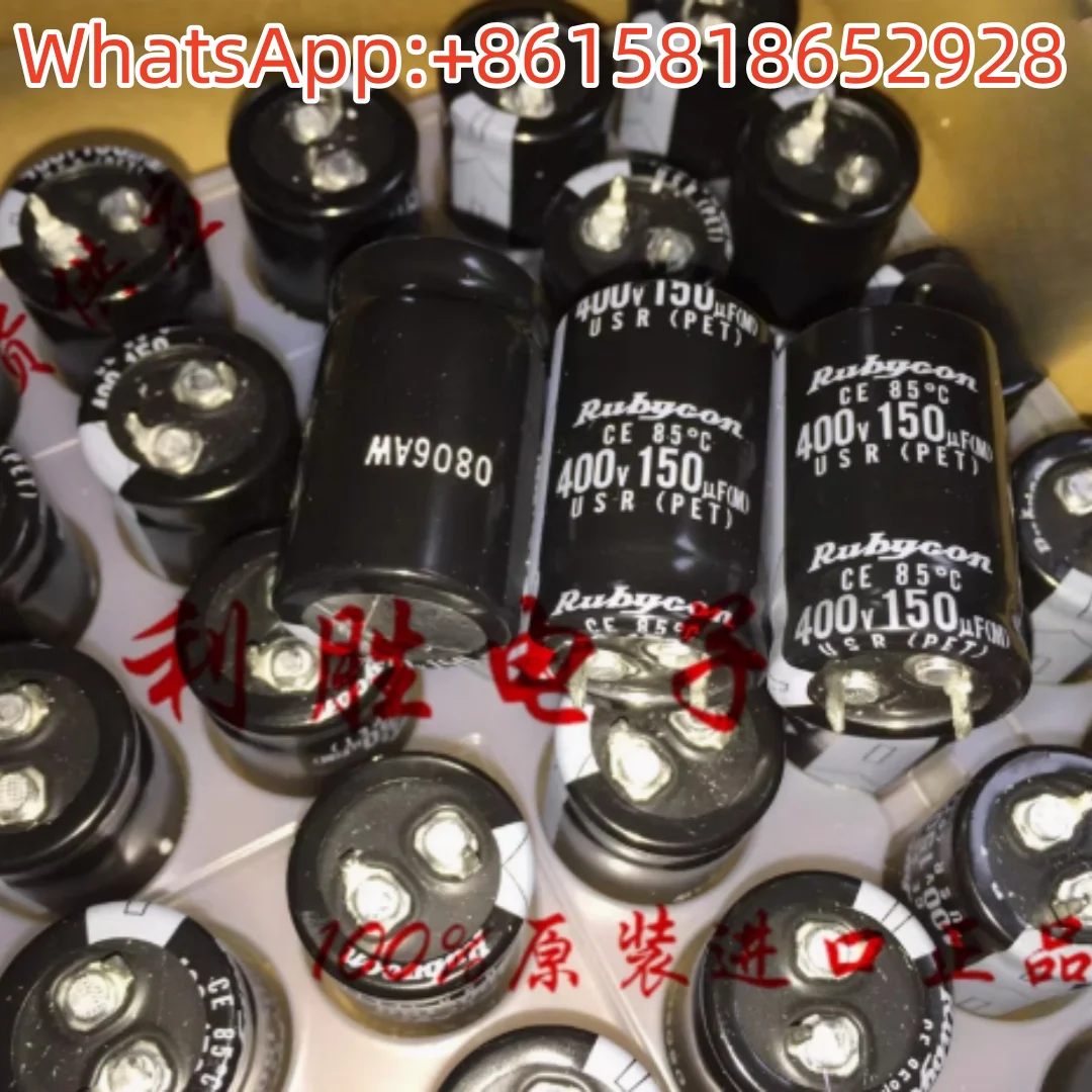 2pcs 400V150UF Japan Ruby RUBYCON Capacitor 150UF 400V 22X35 USR 85 ...
