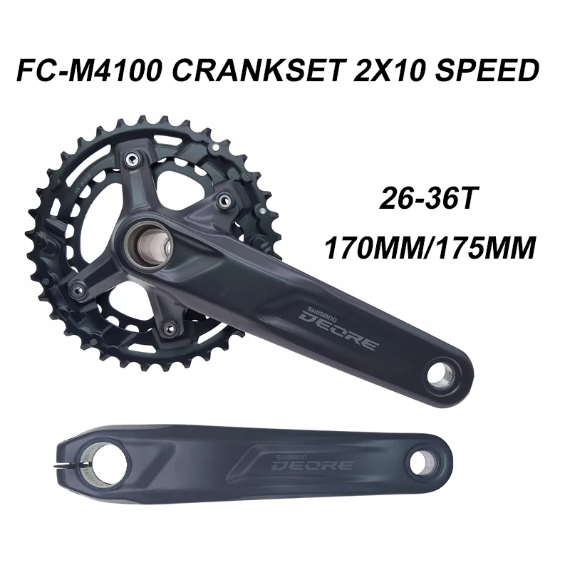SHIMANO-DEORE-FC-M4100-2-2-PIECE-CRANKSET-for-135-142MM-O-L-D-Frames ...