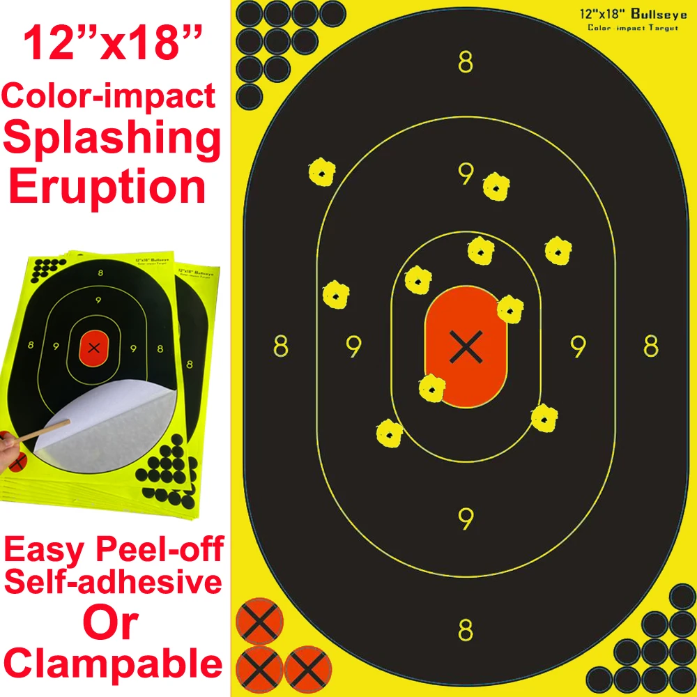 12-X18-Self-Adhesive-Splatter-Splash-Reactive-Color-Impact-Shooting ...