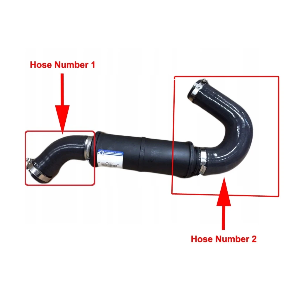 For-2007-2011-DODGE-NITRO-KA-2-8-CRD-Turbo-Diesel-Intercooler-Silicone ...