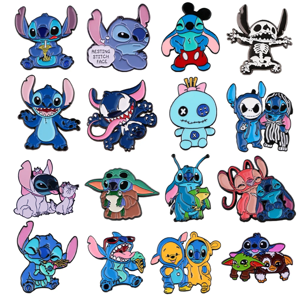 FI99-Stitch-Enamel-Pin-Badges-Funny-Collection-Brooches-Bag-Lapel-Pins ...