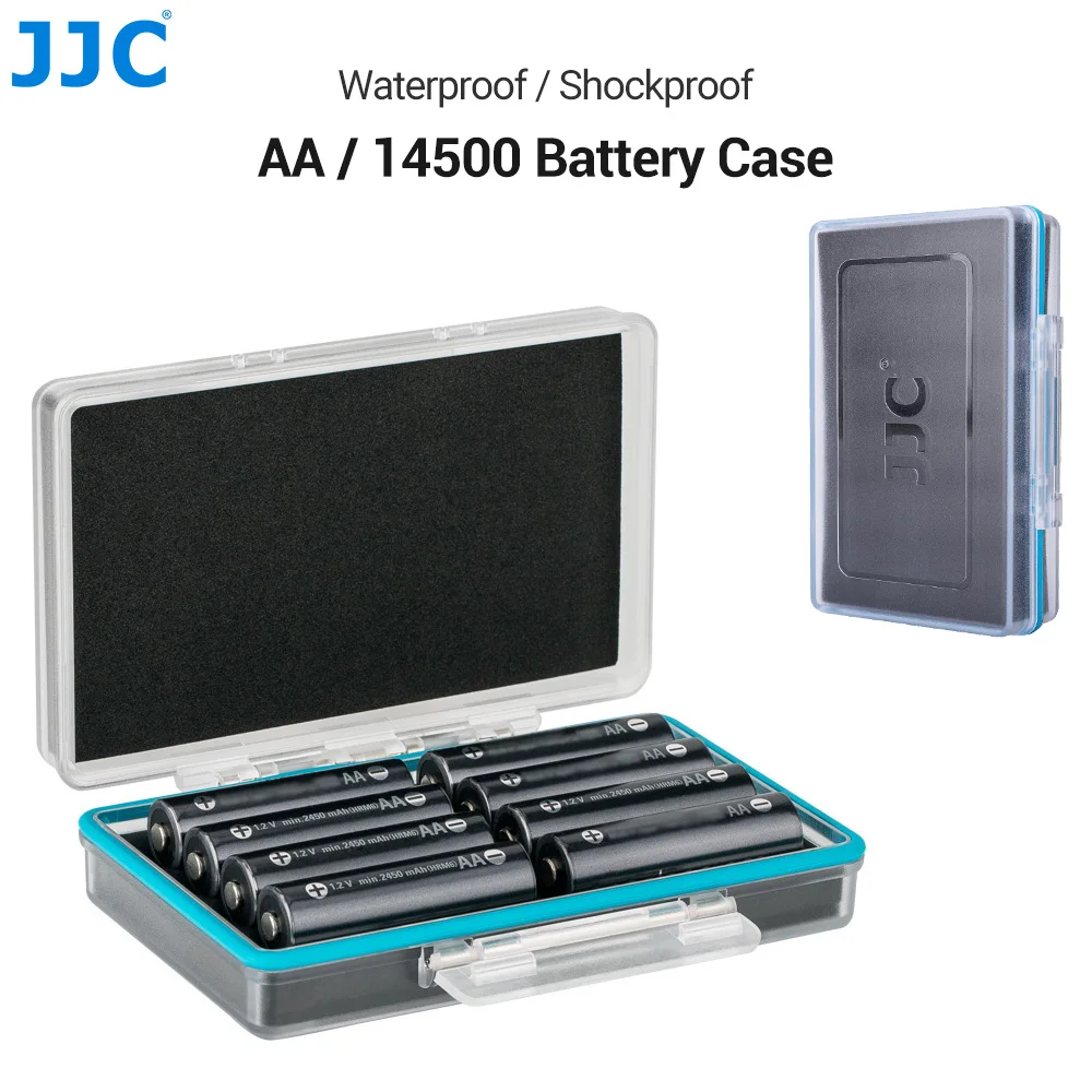 JJC-Luxury-AA-Battery-Holder-Case-Waterproof-14500-Battery-Box-with ...