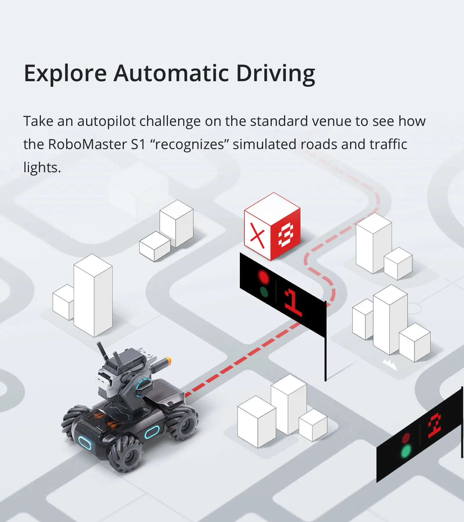 DJI Intelligent Educational Robot RoboMaster S1 With Programming and AI ...
