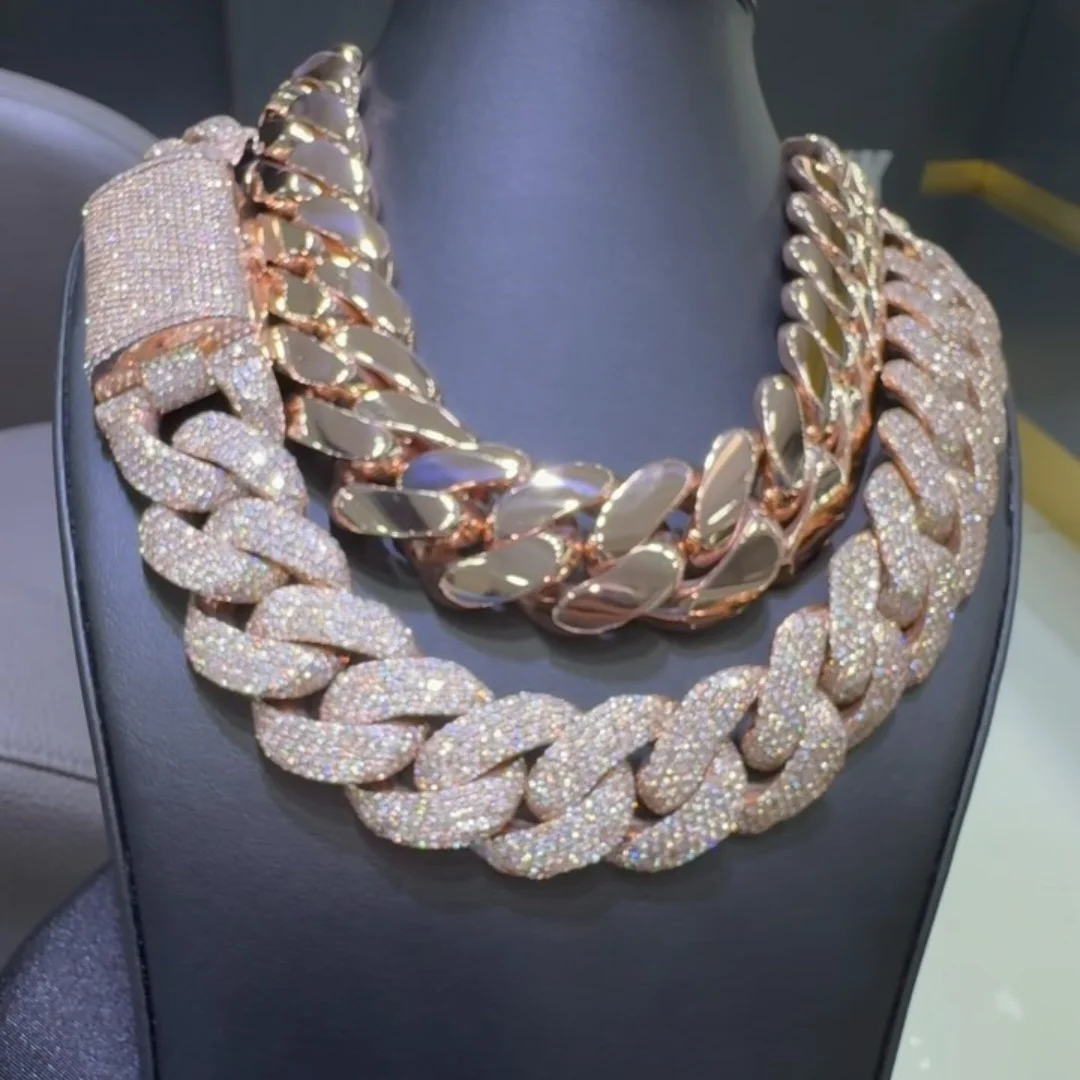 Hip-Hop-Jewelry-Men-Thick-Miami-Cuban-Necklace-28MM-24-1kilo-Gram-14K ...