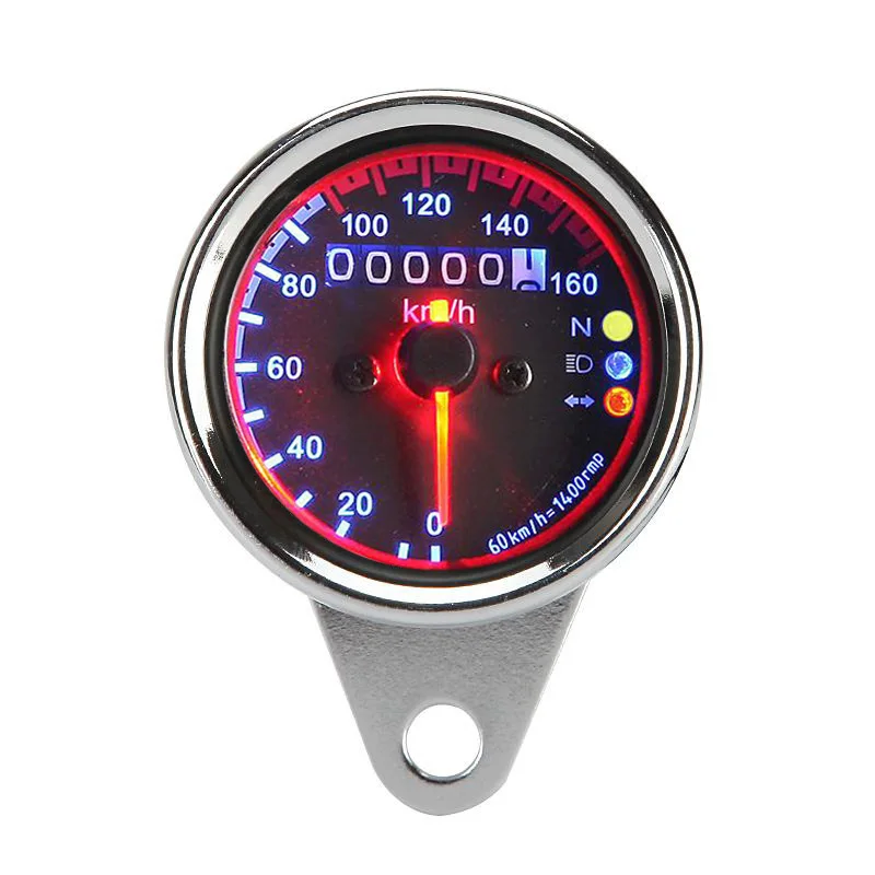 Universal-Motorcycle-Dual-Odometer-KMH-Speedometer-Gauge-LED-Backlight ...