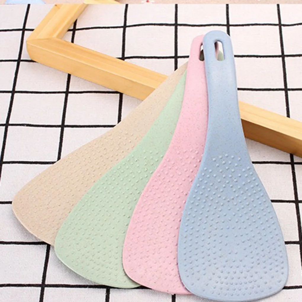 Wheat-Straw-Material-Non-Stick-Rice-Spoon-Kitchen-Utensils-Rice-spatula ...