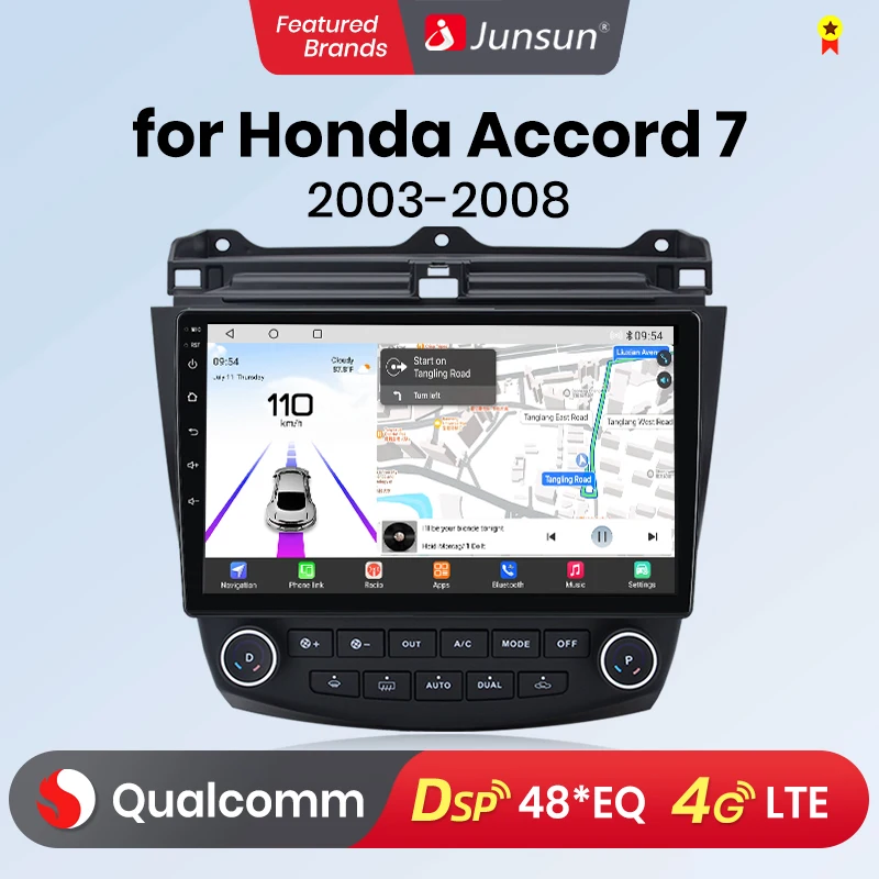 Junsun-Qualcomm-chip-8-Core-Android-13-Car-Radio-For-Honda-Accord-7 ...