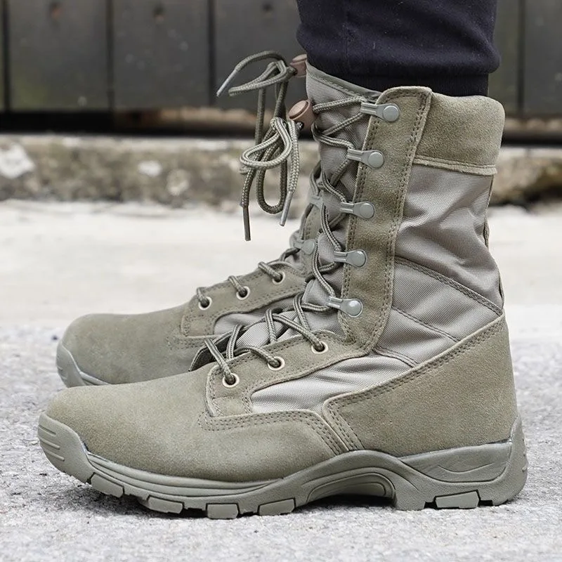 2023-New-High-Top-Combat-Boots-Green-Desert-Brown-Boot-Lightweight-Training-Boots-Hiking-Boots ...