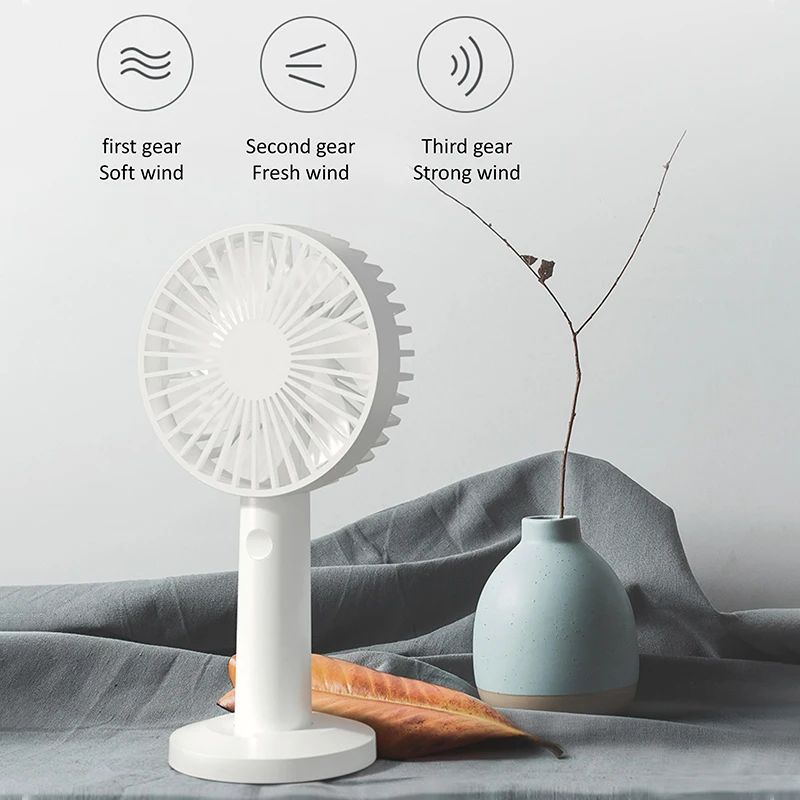Simple Handheld or Desk Fan with Base – Handy Fans