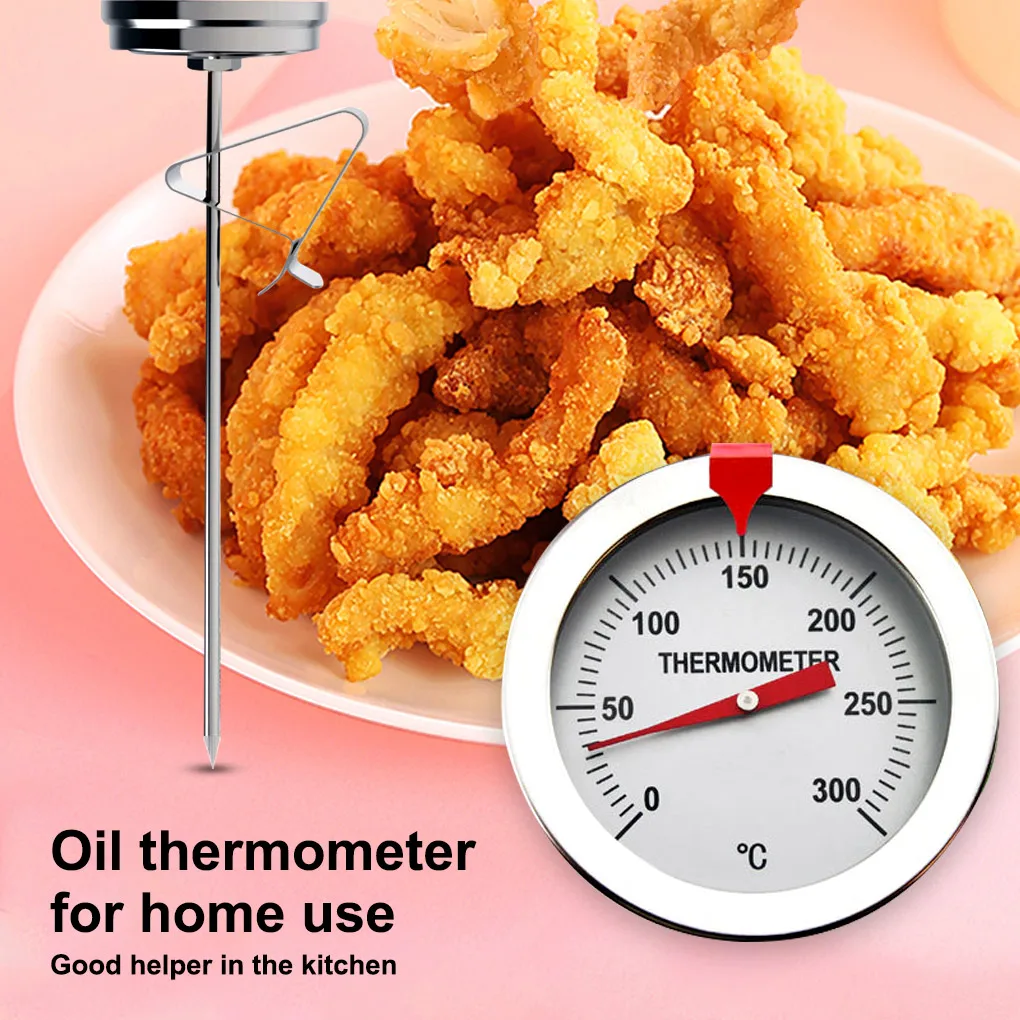 Oil Cooking Thermometer Fast Read Meat Measurement Grill Temperature ...