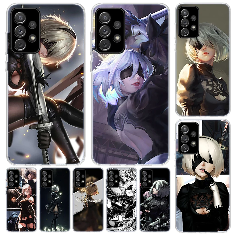 Funda-de-tel-fono-de-Anime-2B-Nier-Automata-para-Samsung-Galaxy-A15-A14 ...