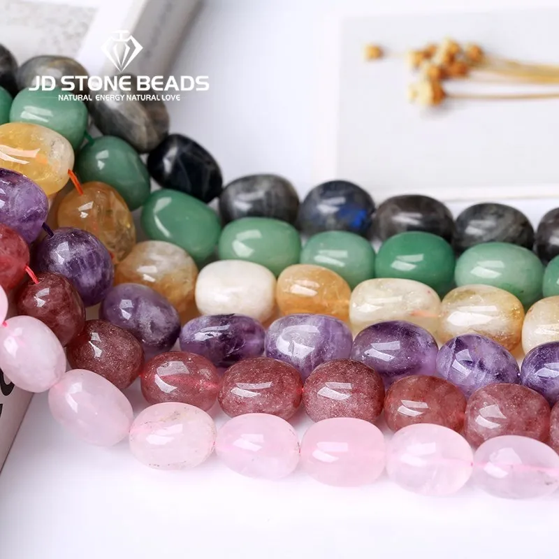 Naturstein Kristall Amethysten Perlen Raw Edelstein Poliert Unregelmäßigen Healing Quarz Für ...