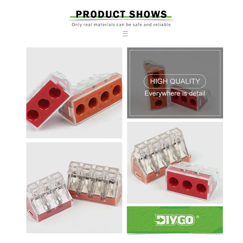 Diy Go Push-In Univerzális Csatlakozók Csomópont Elektromos Huzal ...