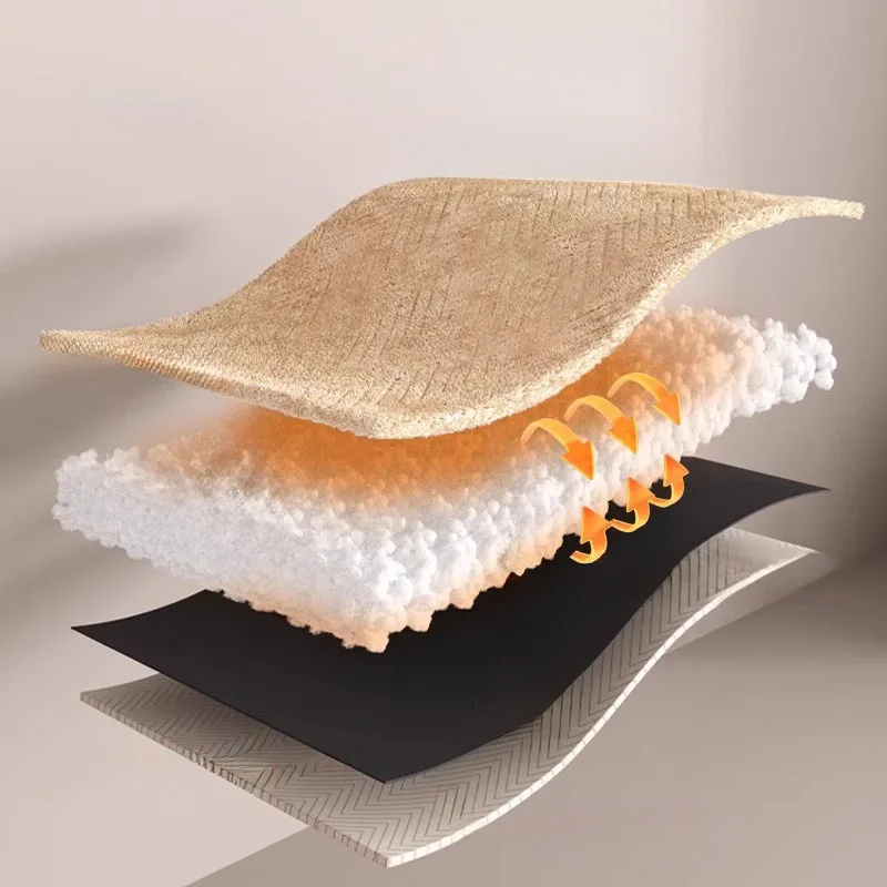 1pc nordique hiver coton épaissi Velcro rideau feuille fini salon ...