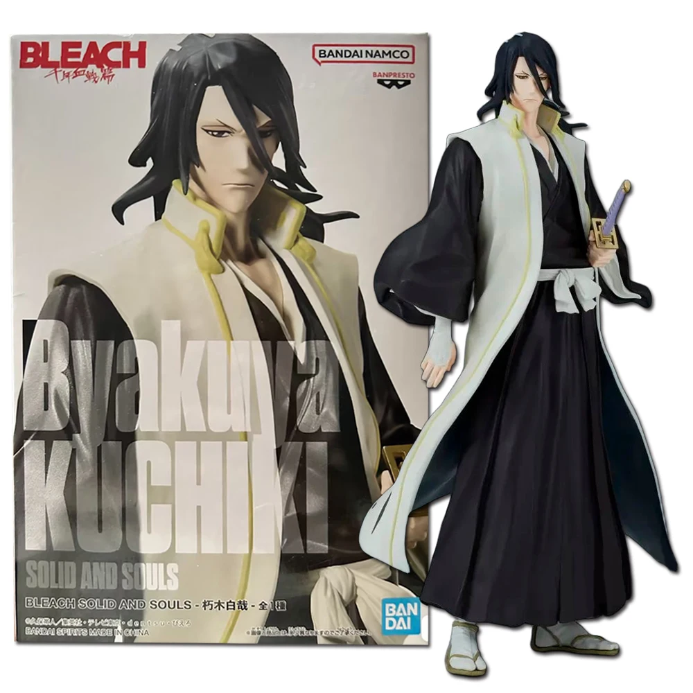 18.5cm BLEACH Anime Kuchiki Byakuya Action Figure Collectible Model ...