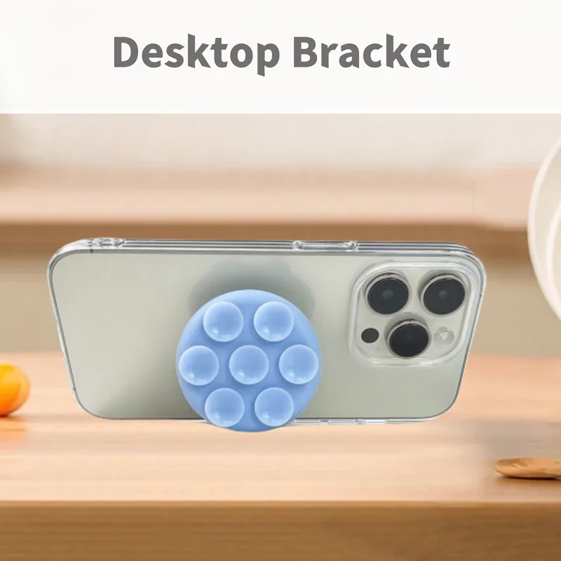 Round-Suction-Cup-Phone-Socket-Holder-Finger-Grip-Bracket-Support ...