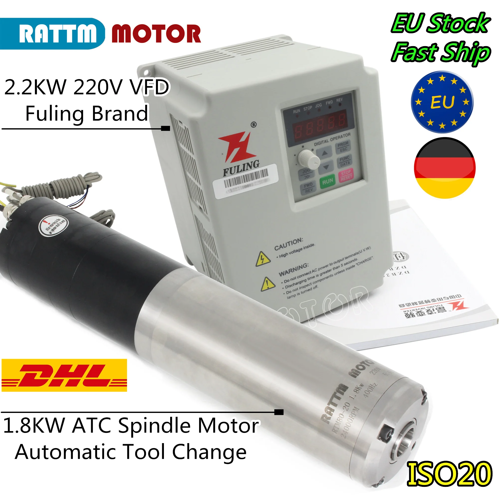 1-8KW-ISO20-ATC-Spindle-Water-cooled-spindle-for-CNC-metal-work-220V ...