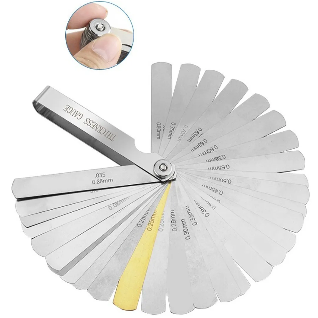 32 Blades Universal Metric and Imperial Thickness Gage Set Tappet Valve ...