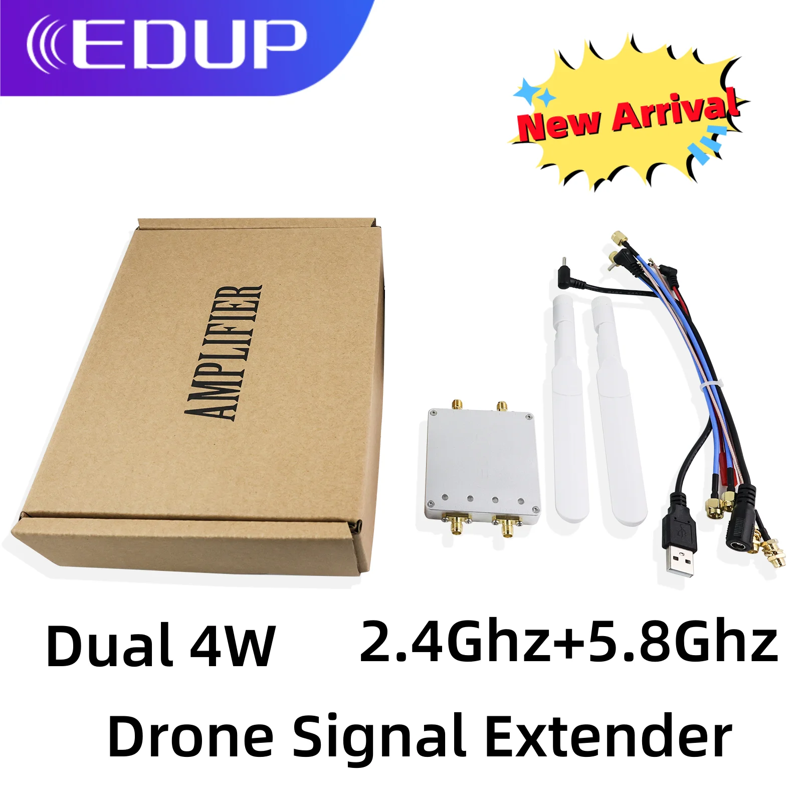 EDUP-WiFi-Amplifier-4W-Dual-Band-Signal-Booster-2-4Ghz-5-8Ghz-Long ...