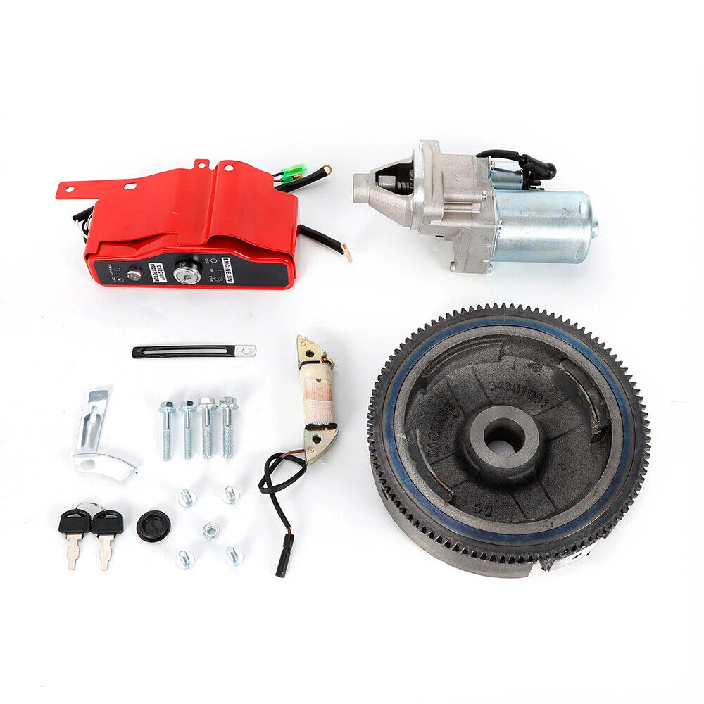 Electric Engine Flywheel Starter Motor Start Kit For Honda Gx390 13hp ...