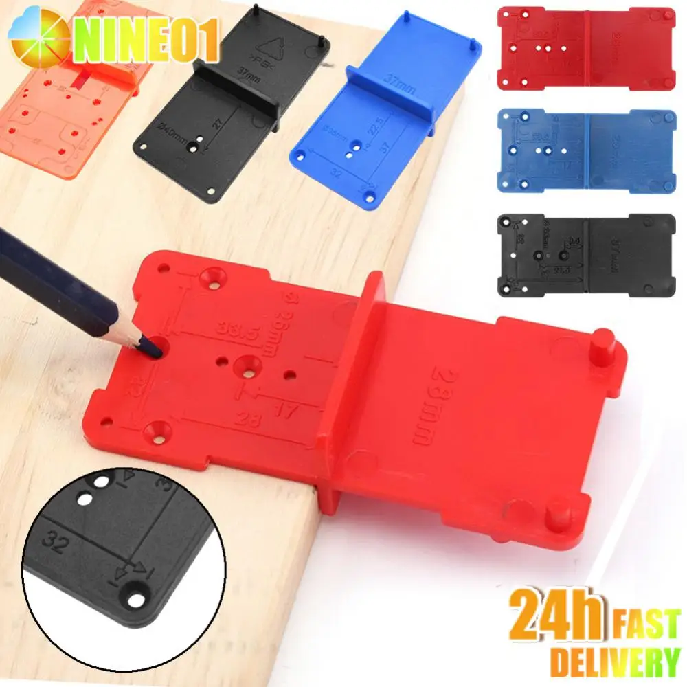 Hinge Hole Drilling Guide Positioning Mark Template Furniture Hing ...