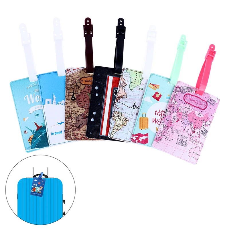 1PC-Creative-Map-Luggage-Tag-Women-Travel-Accessories-Silica-Gel-Suitcase-ID-Address-Holder ...