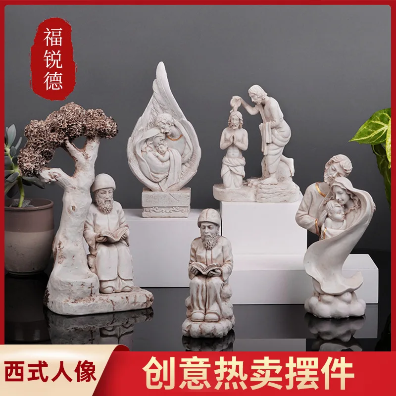 Customized-Resin-Crafts-Western-Style-Portrait-Statue-Tea-Cup-Candle ...