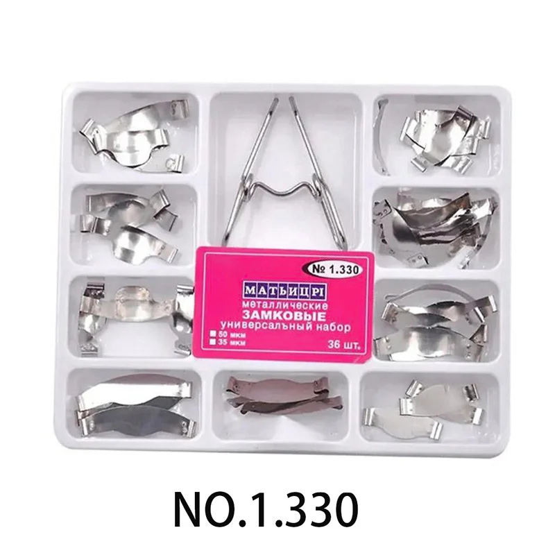 Dental-Sectional-Contoured-Metal-Matrices-No-1-330-with-Springclip-Band ...