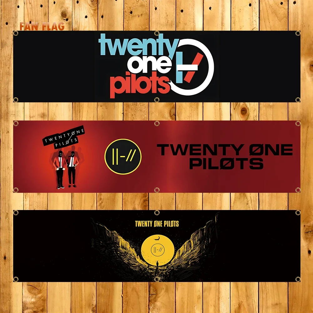 60x240cm twenty One Pilots Banner Flag For Decorative Printing Banner ...