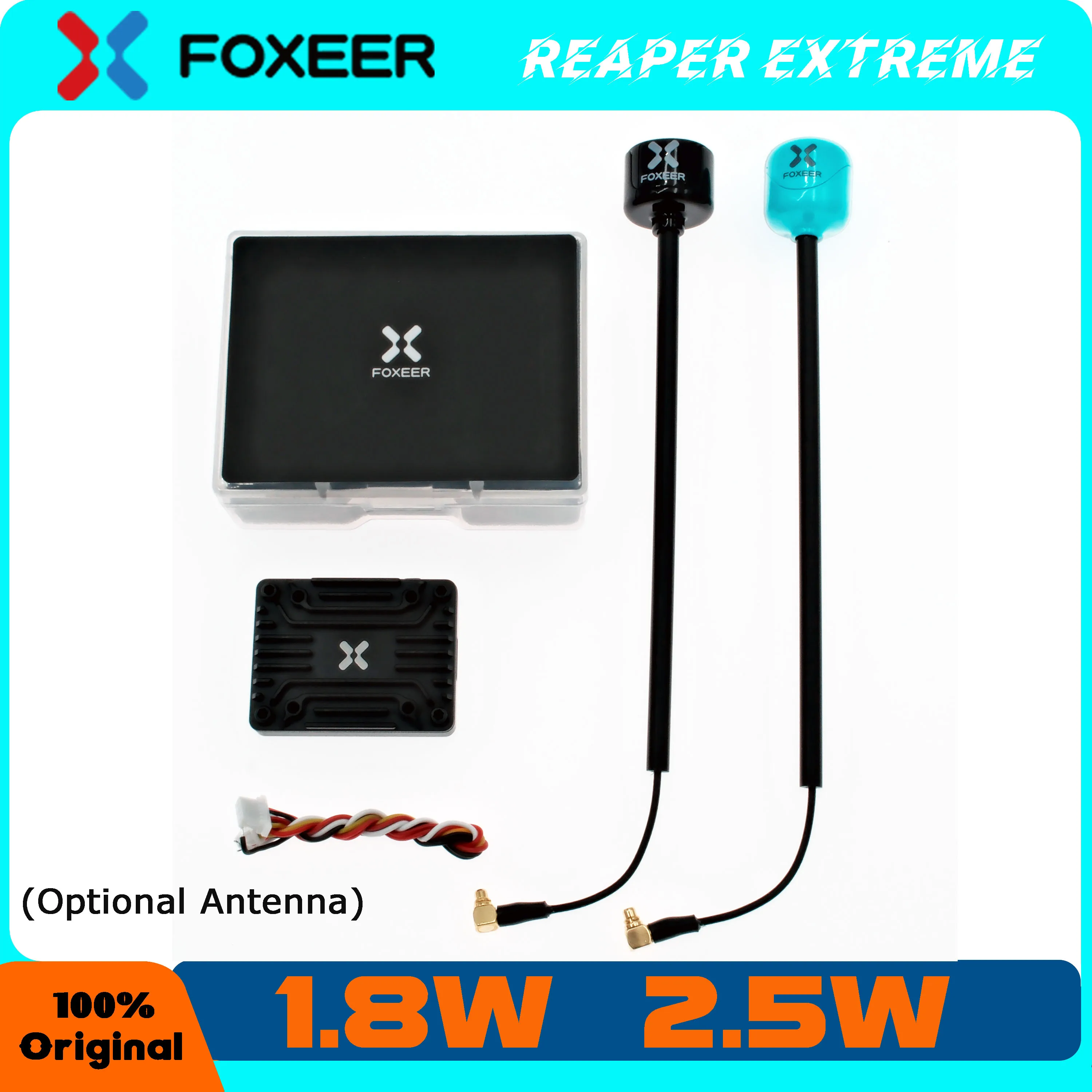 Foxeer Reaper Extreme 2.5W/1.8W 5.8G 72CH FPV VTX 25Mw 200Mw 500Mw ...