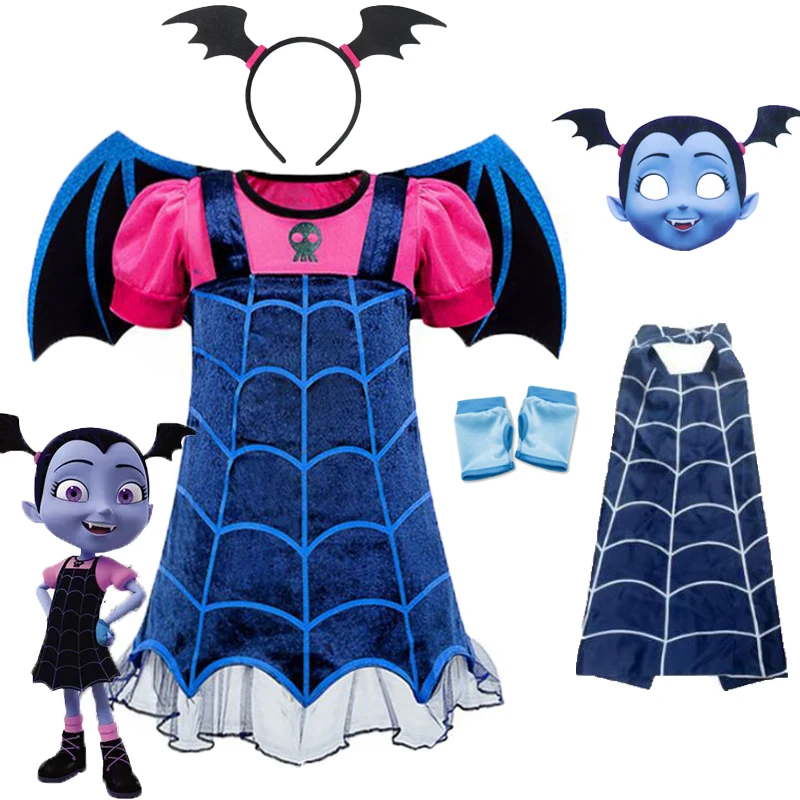 Vampirina-Cosplay-Dress-Girl-Kids-Princess-Dress-Up-Christmas-Halloween ...