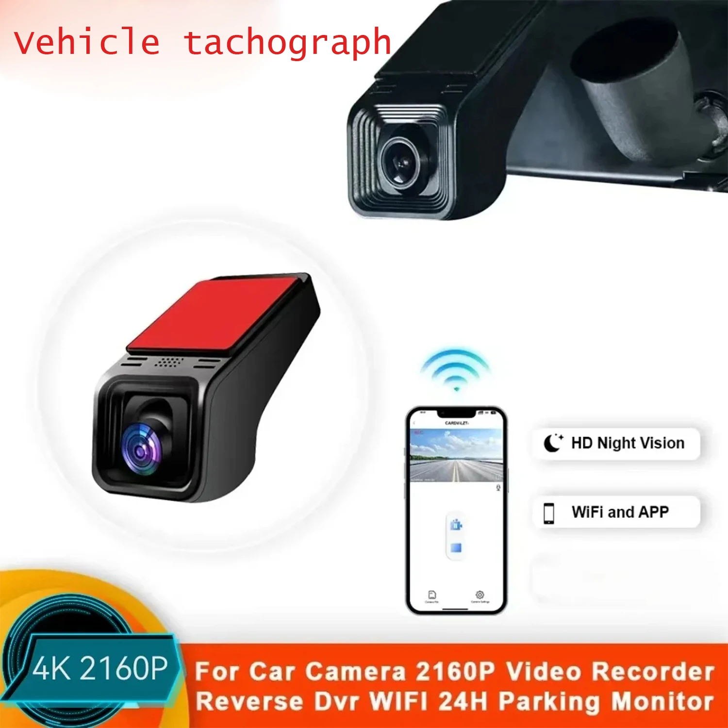 Car-DVR-Dash-Cam-4K-Rear-View-Auto-Dashcam-For-Car-Camera-2160P-Video ...