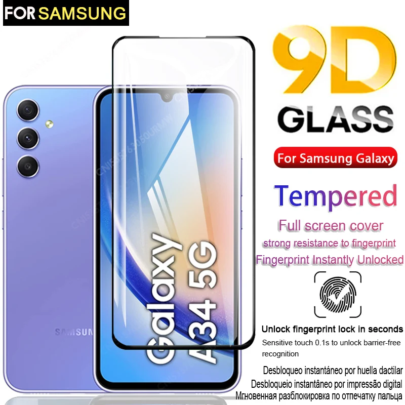 HD-Tempered-Glass-For-Samsung-Galaxy-A54-A14-A34-A53-A33-A13-A52-S20FE ...