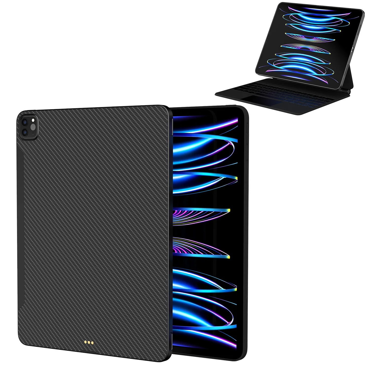 KUXIU-For-iPad-Pro-Protective-Case-12-9-11-Magnetic-Carbon-Fiber-Tablet ...