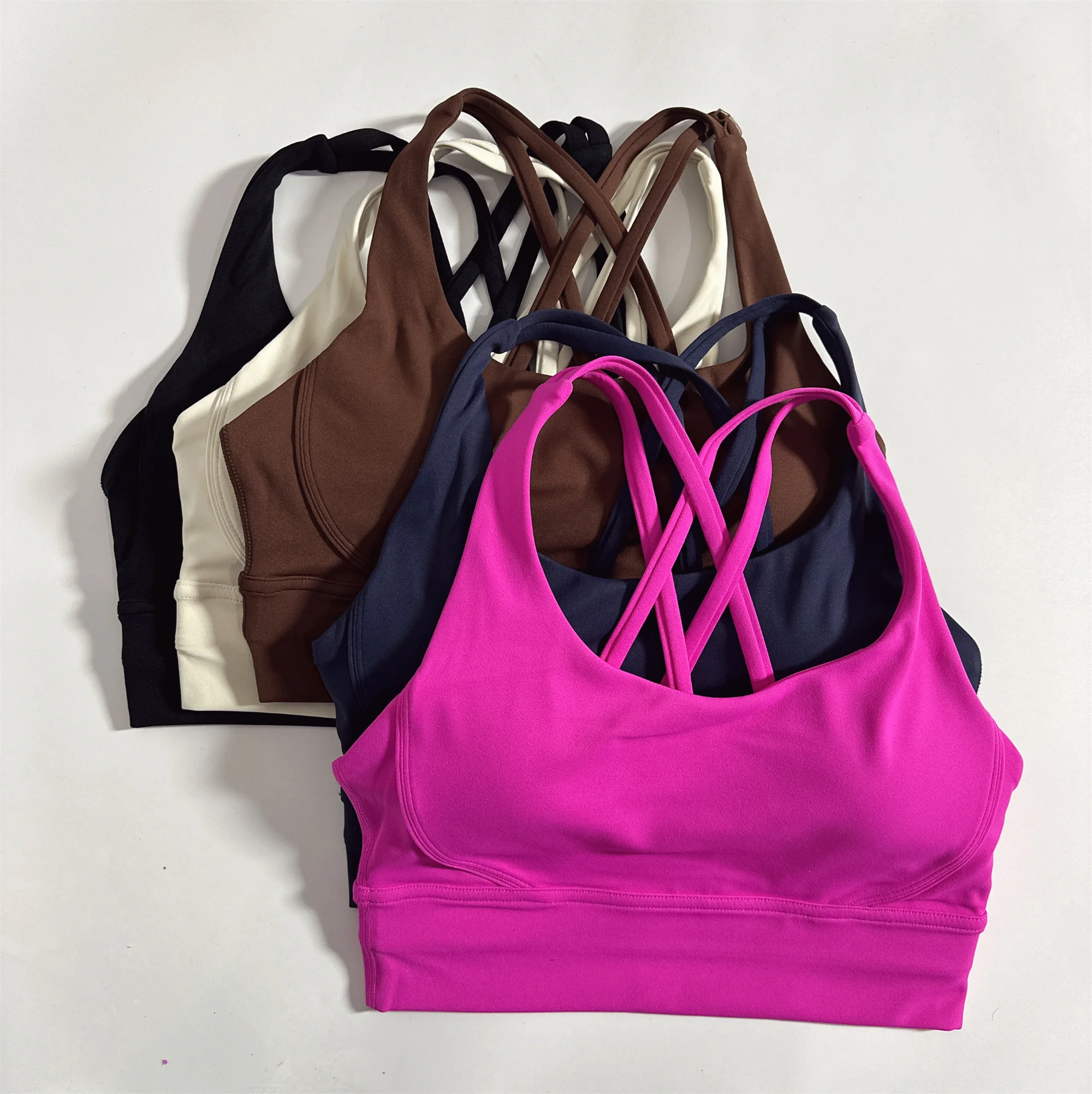 Soutien-gorge-push-up-doux-dos-crois-pour-femme-collant-de-yoga-haut-de ...