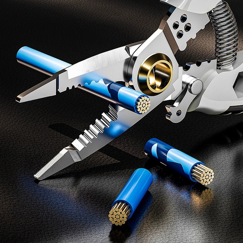 7in-Multipurpose-Wire-Stripper-Professional-Tool-Electrician-Crimpe ...