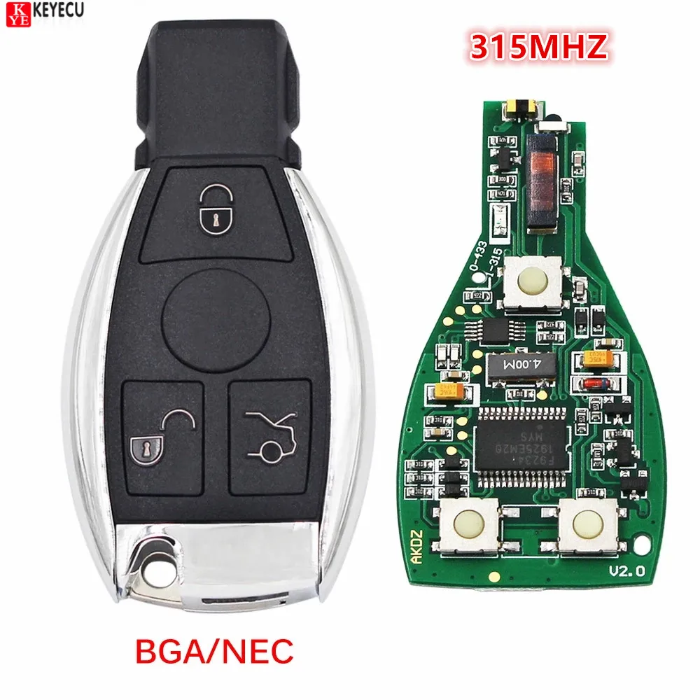 KEYECU-Keyless-Entry-Smart-3-Button-Remote-key-With-Infrared-for ...